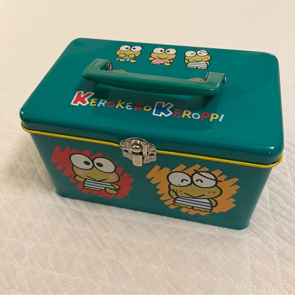 Sanrio | Other | Vintage 994 Sanrio Kero Kero Keroppi Frog Metal Box ...